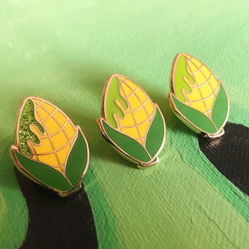 Troll 2 Corn Enamel Pin | Glitter Glow-in-the-dark Horror - Etsy