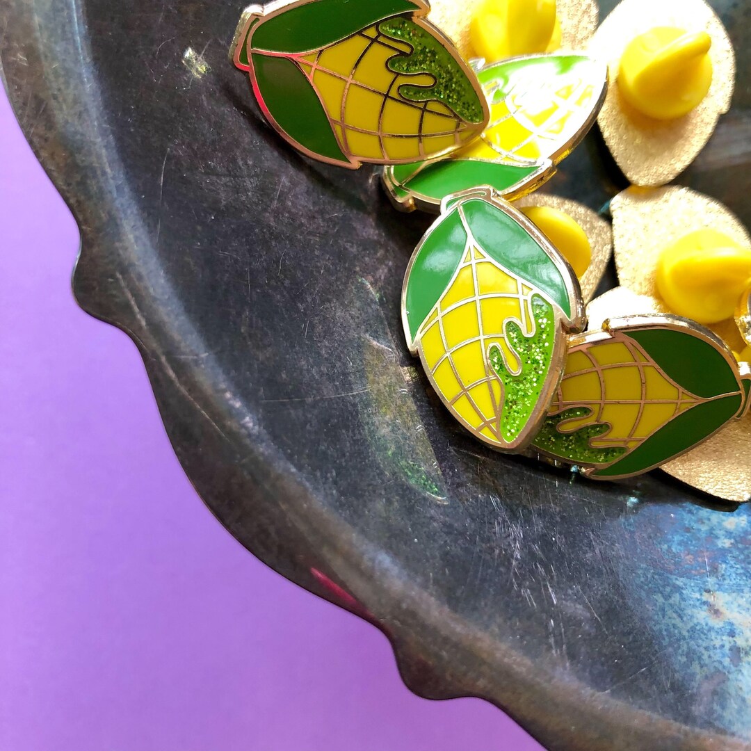 Troll 2 Corn Enamel Pin | Glitter Glow-in-the-dark Horror - Etsy