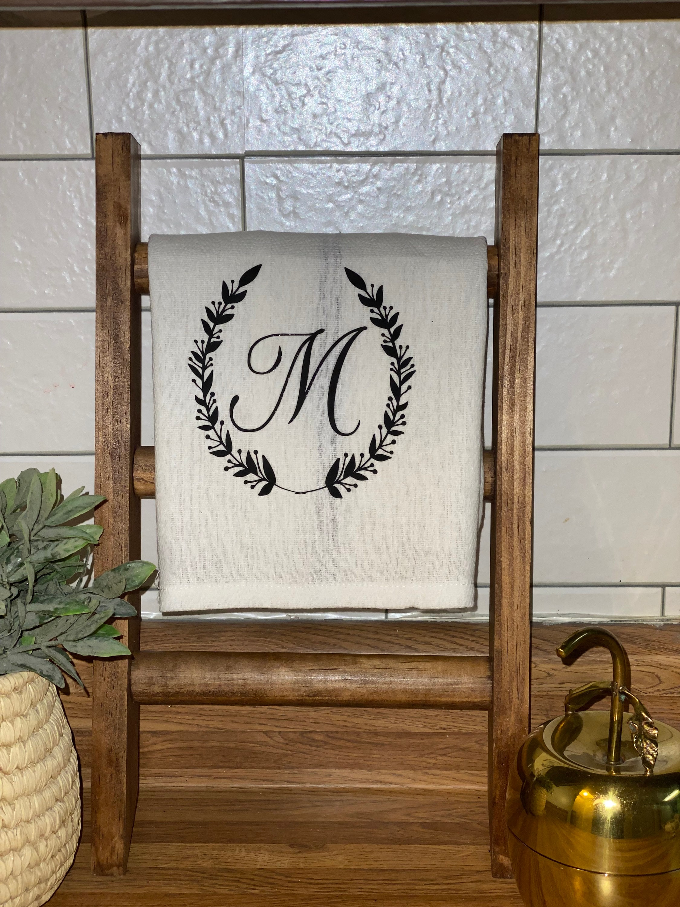 Mini Ladder, Mini Farmhouse Ladder, Tea Towel Ladder, Wood Ladder ...