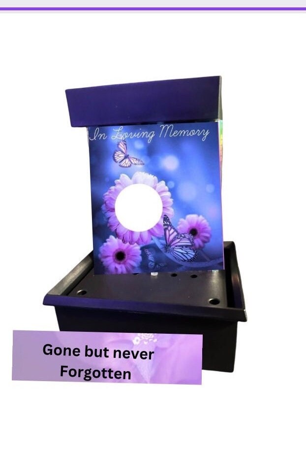 Editable Mini Fountain, Memorial Fountian Template, Canva Editable ...