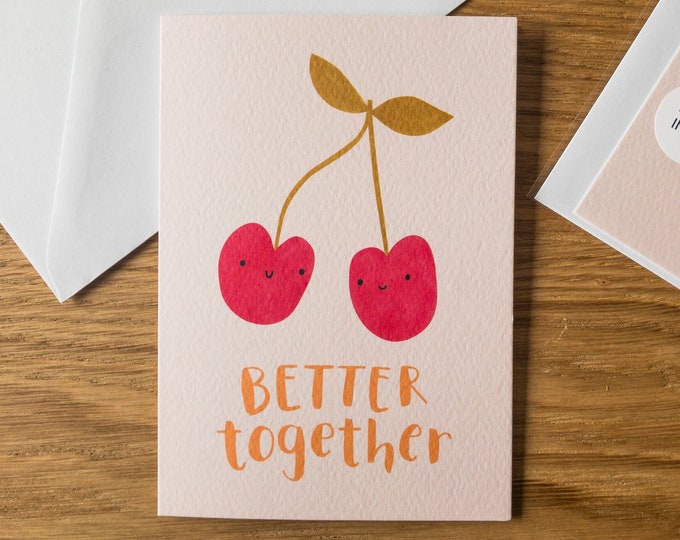 Kiss Greeting Card - Etsy