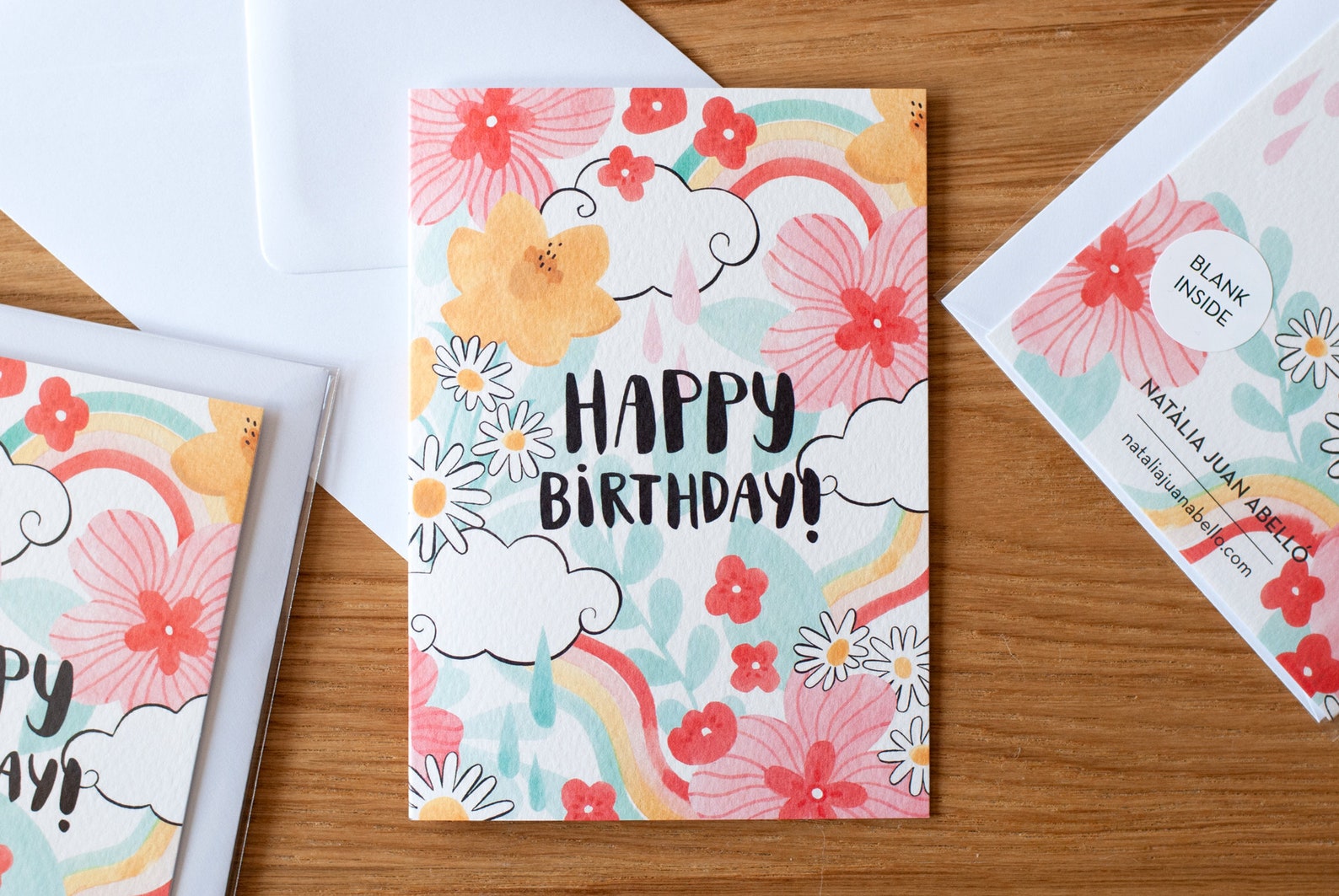 Rainbow Happy Birthday Card / Kids Birthday Card / Magical - Etsy