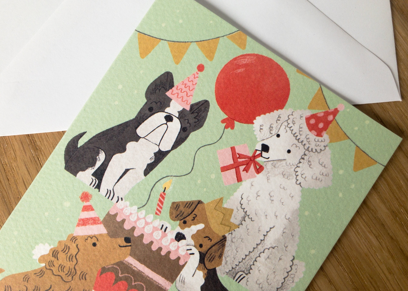 Dogs Birthday Card / Funny Dogs Illustration / Let's - Etsy