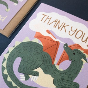 Dragon Thank You Card / You're a Legend / Magical Dragon | Etsy