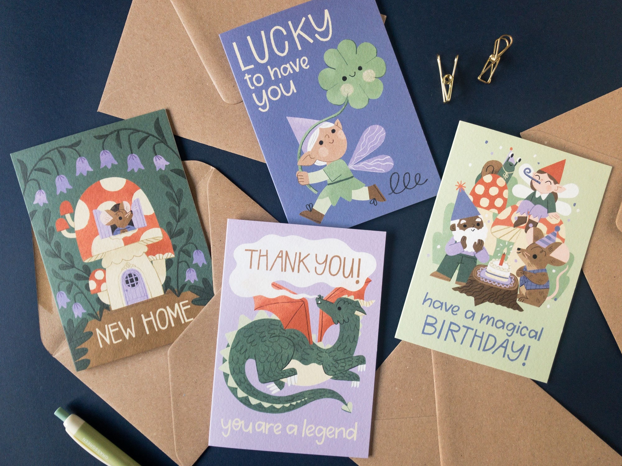 Dragon Thank You Card / You're a Legend / Magical Dragon - Etsy
