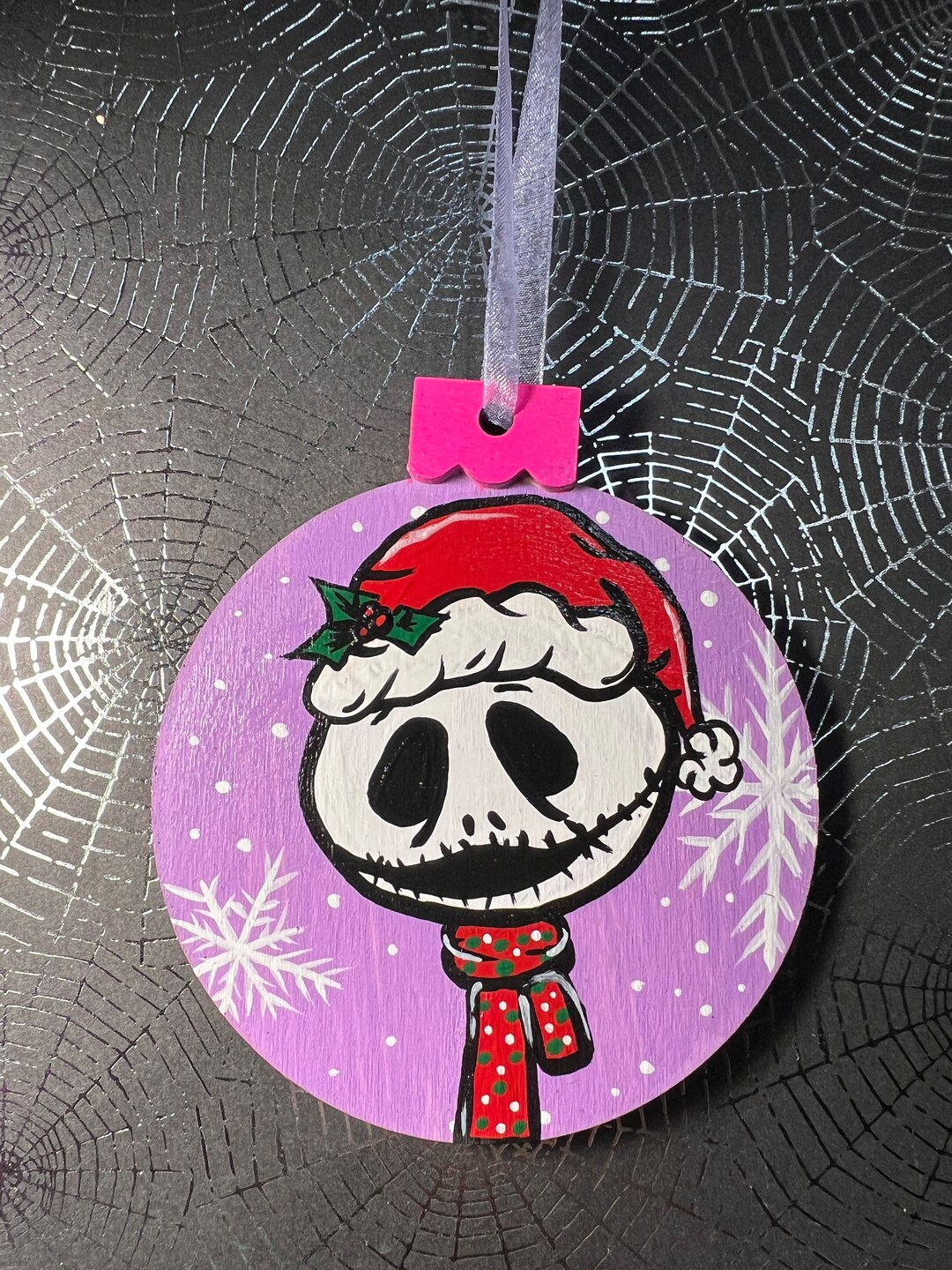 Hand Painted Jack Skellington Christmas Tree Ornament - Etsy