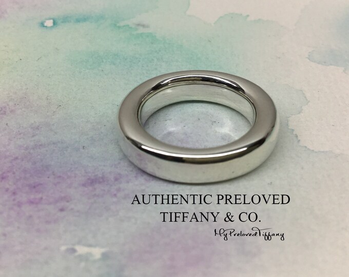 Excellent Authentic Tiffany & Co. Elsa Peretti Doughnut Donut Silver ...