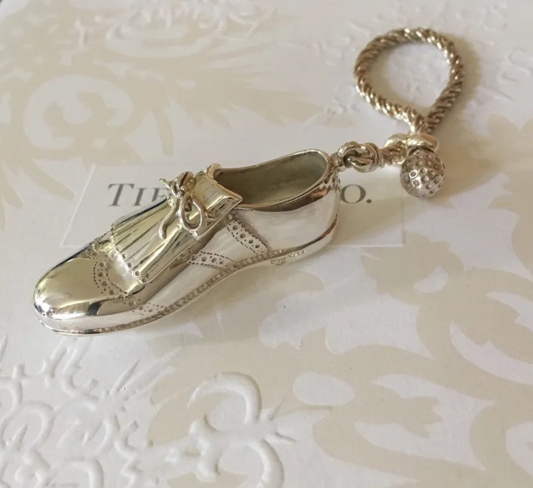 Authentic Tiffany & Co. Shoe Key Ring 44g Retired Vintage Keychain ...