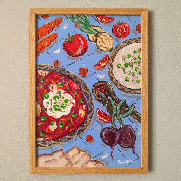 Ukrainian Borsch Painting - Etsy