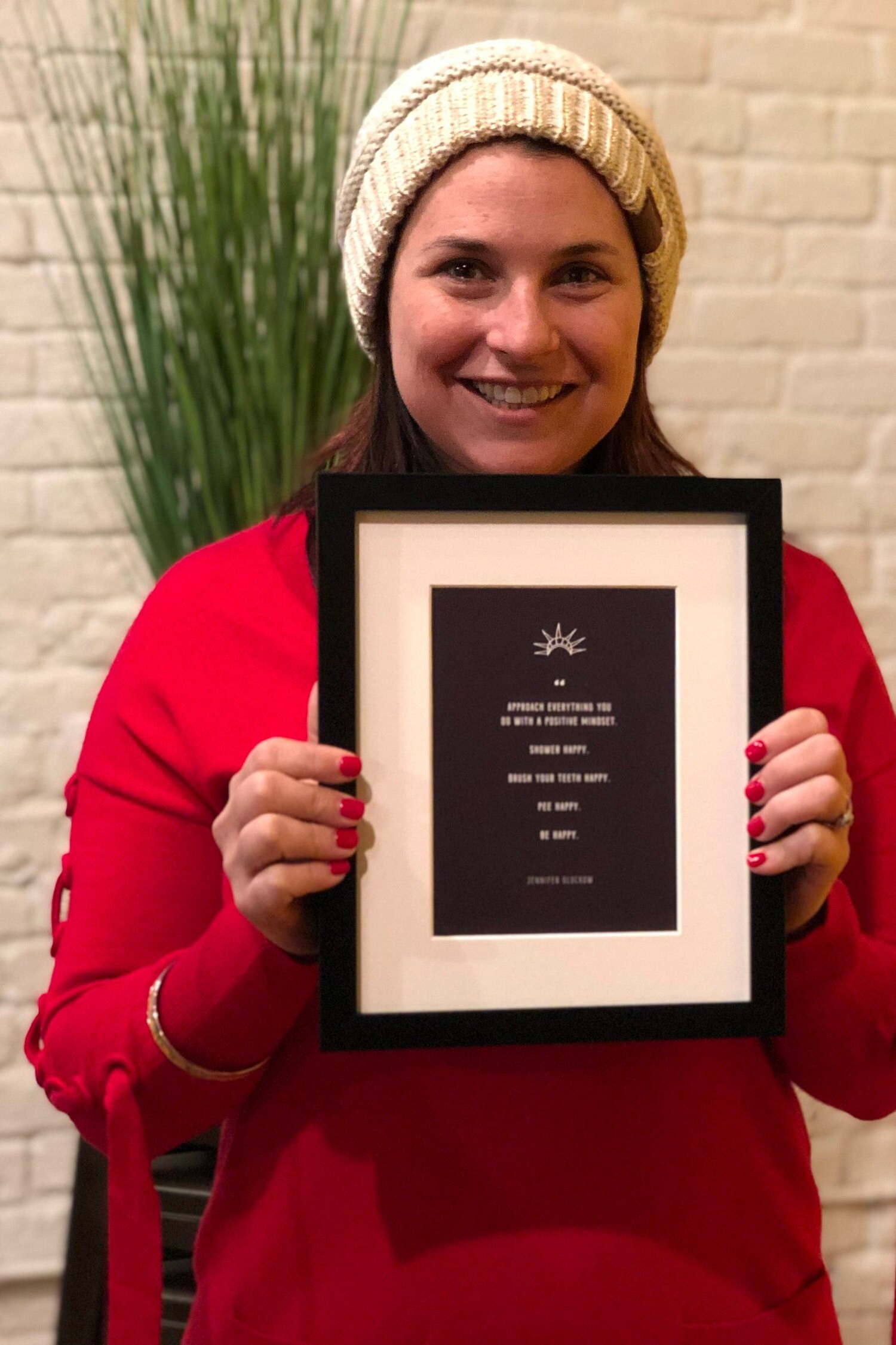 Be Happy Positive Mindset Tabletop Frame Inspirational - Etsy