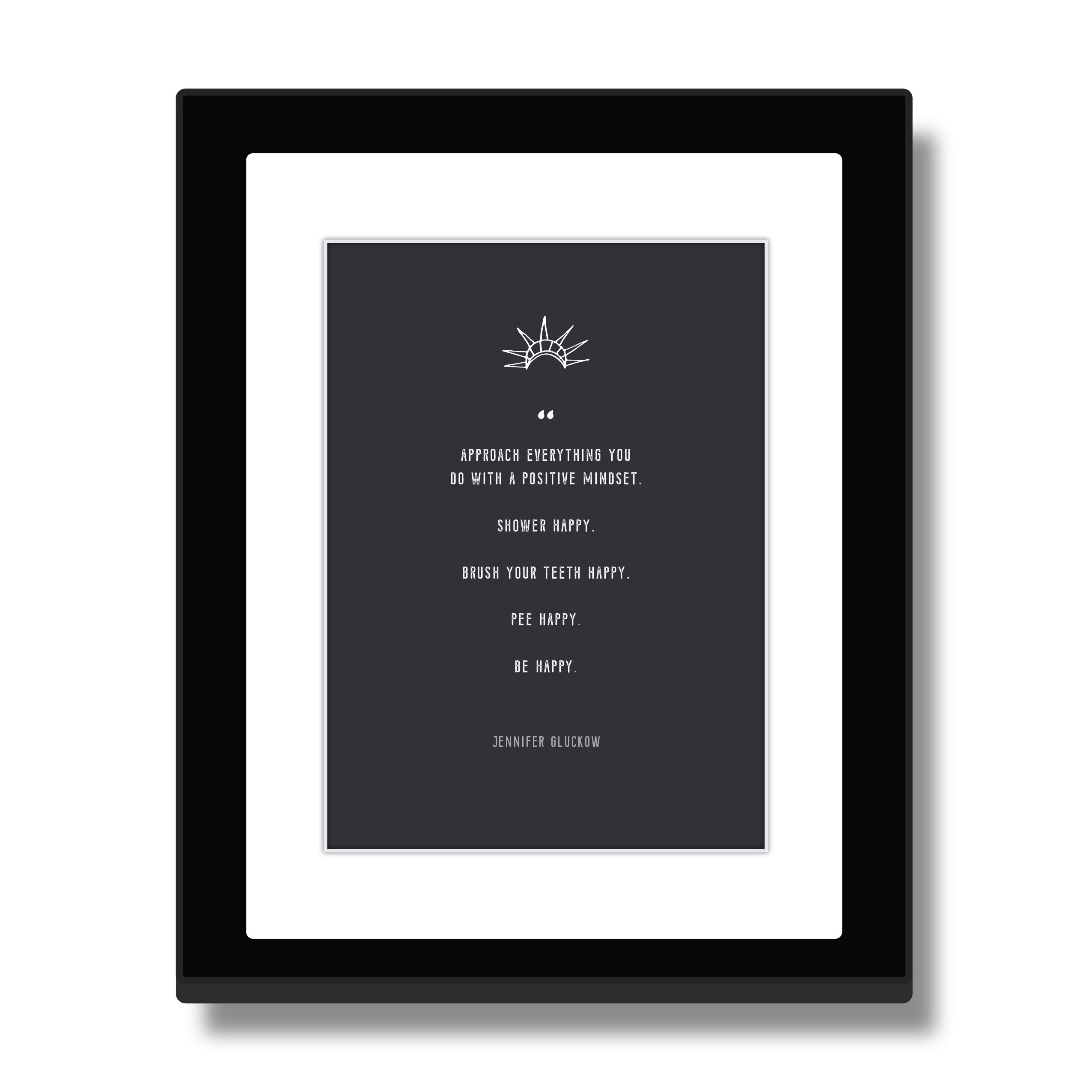 Be Happy Positive Mindset Tabletop Frame Inspirational - Etsy