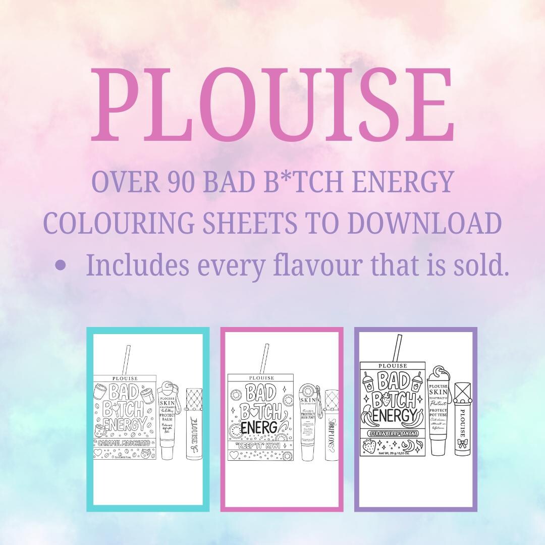 Plouise Bad B Colouring Sheets - Digital Download - Etsy UK