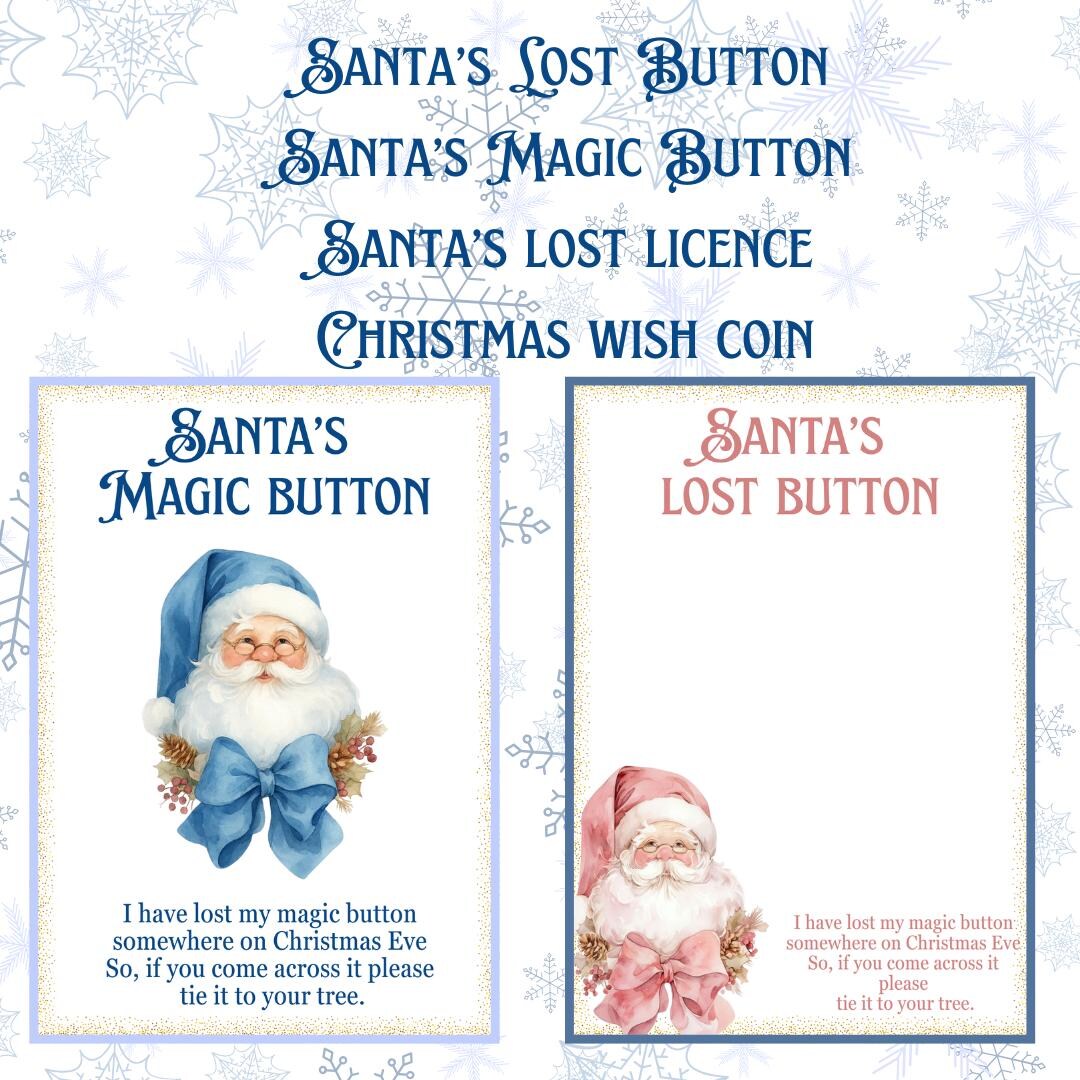 Santa's Lost Button // Santa's Magic Button // Santa's Lost Licence ...