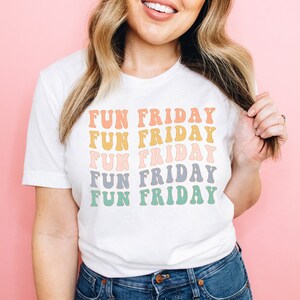 Fun Friday Shirt Retro Friday Shirts Trendy TGIF T-shirt Fun Friday ...