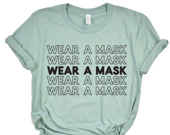 Wear a Mask Shirt | Etsy