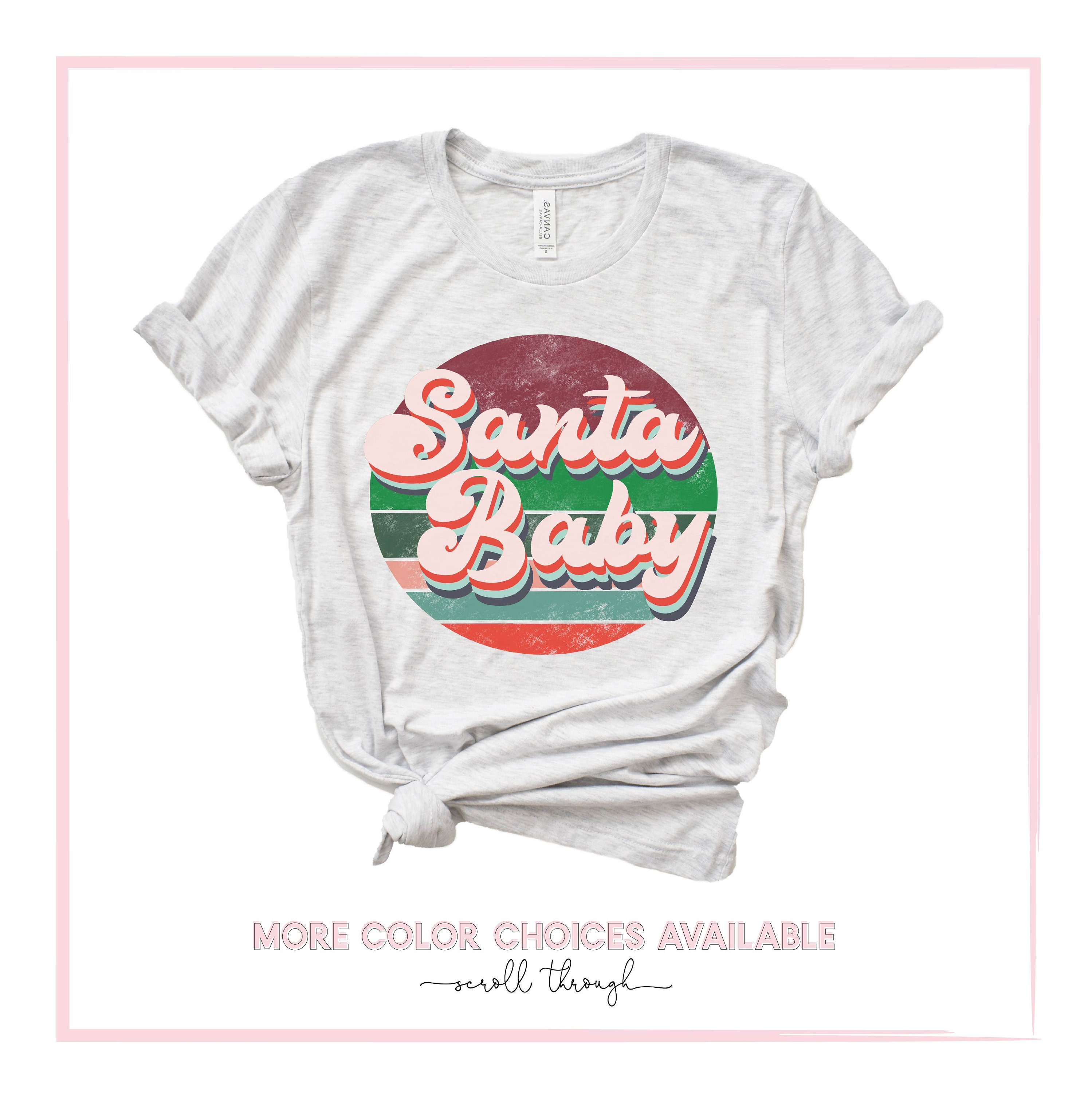 Retro Santa Baby Shirt Christmas Shirts For Women Retro | Etsy