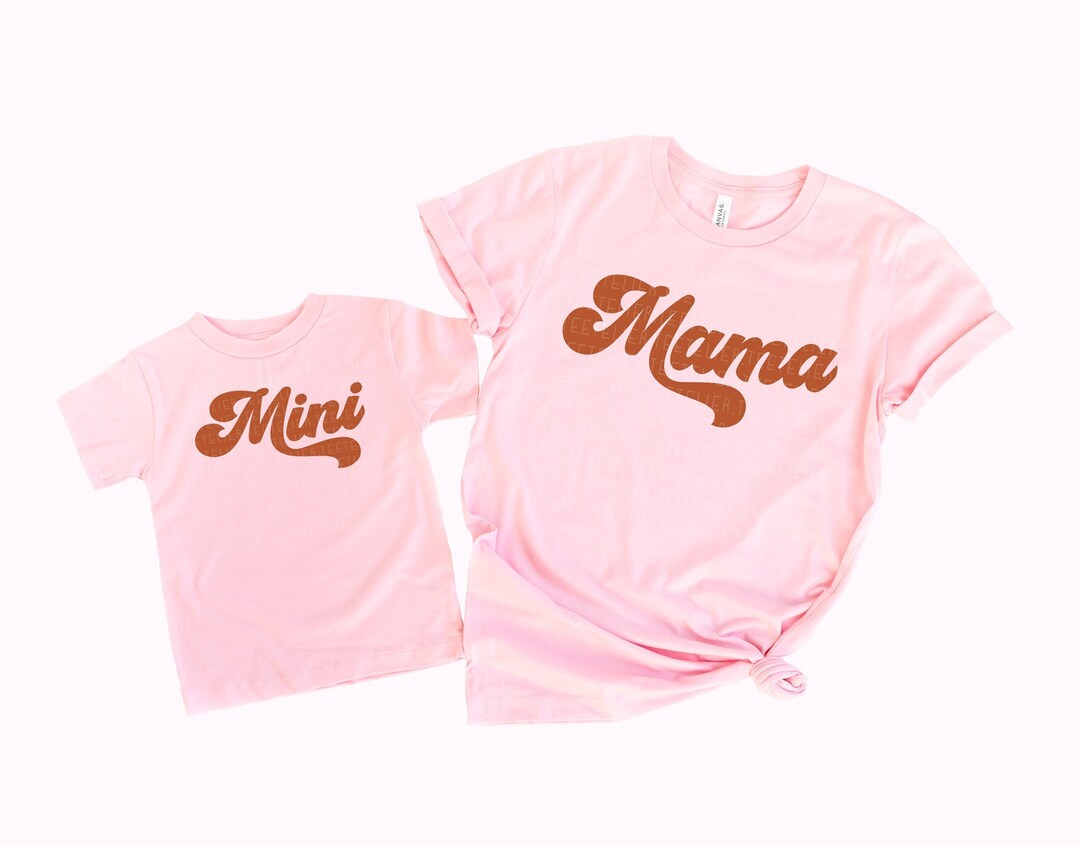 Mama and Mini Shirts, Mommy and Me Matching Shirts,retro Groovy Shirts ...