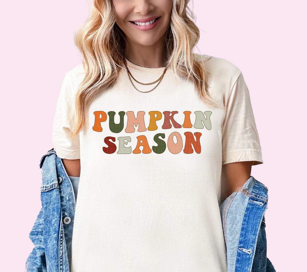 Pumpkin Season Shirt Retro Fall Shirt Autumn Thanksgiving Shirts Fall ...
