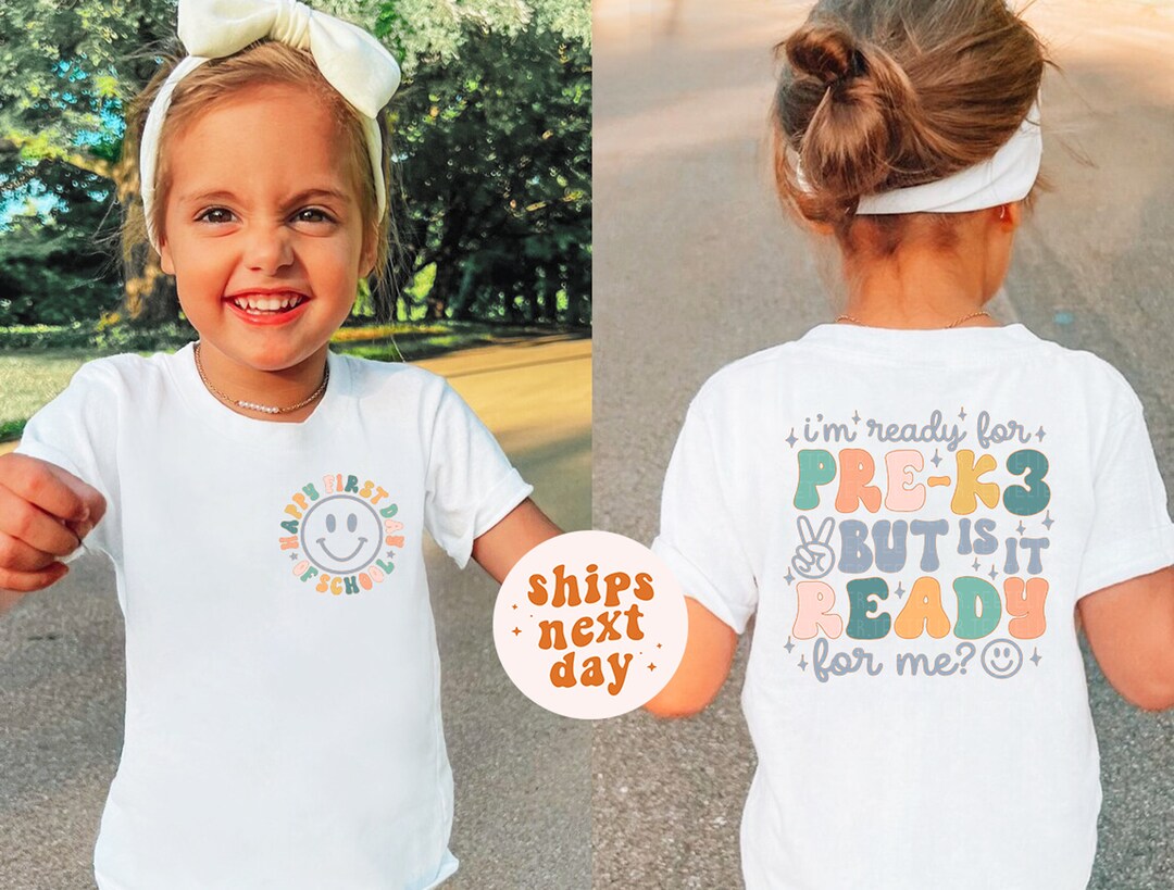 Pre-k3 Shirt Back to School Shirt Toddler Tee PREK3 First Day of School ...
