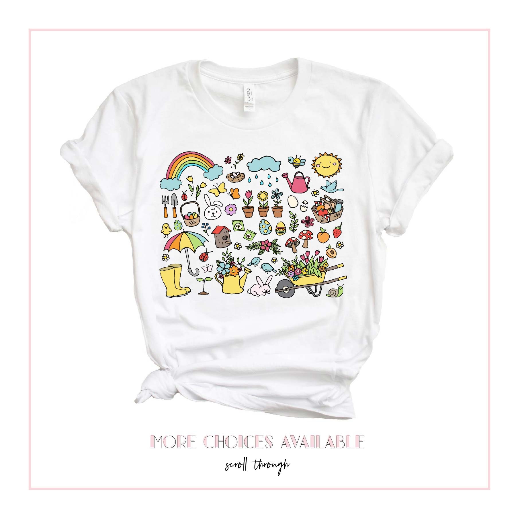 Spring Doodles Shirt Spring Favorites Little Things Shirt For | Etsy