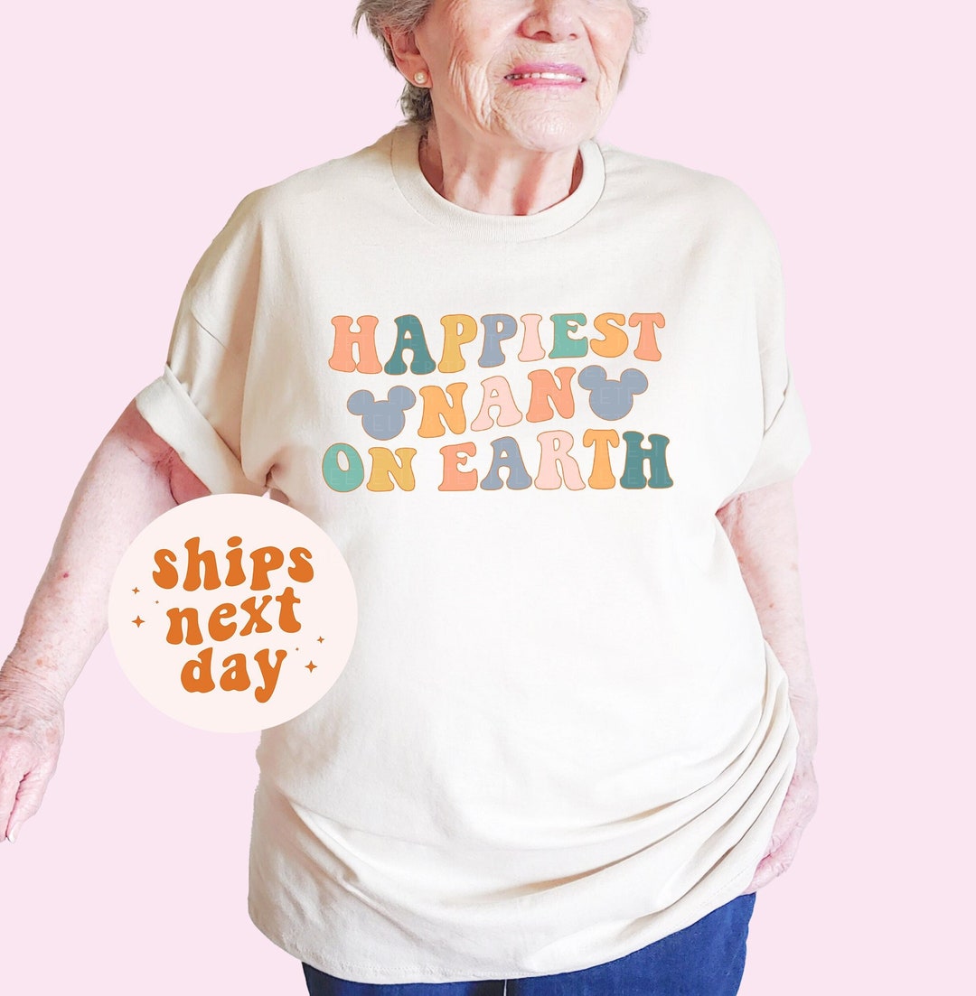 Happiest Nan on Earth Shirt Mouse Ears Shirt Nan Gift Matching Family ...