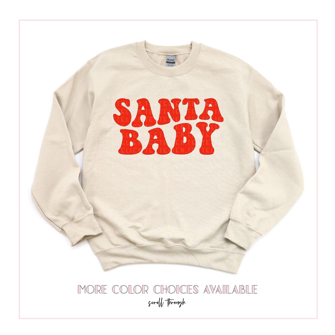 Christmas Sweatshirt Santa Baby Christmas Crewneck Pullover Holiday ...