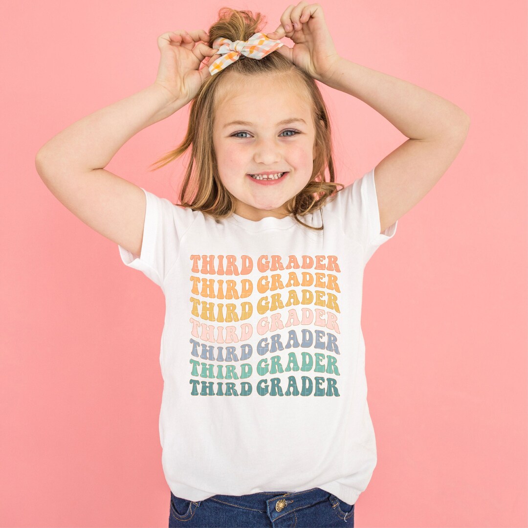 Third Grader Shirt, Back to School Shirts, Hello Third Grade Tee, 3rd ...