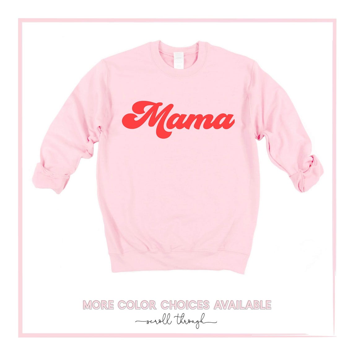 Mama Sweatshirt, Retro Mama Sweatshirt, Mama, Cute Sweater for Moms ...
