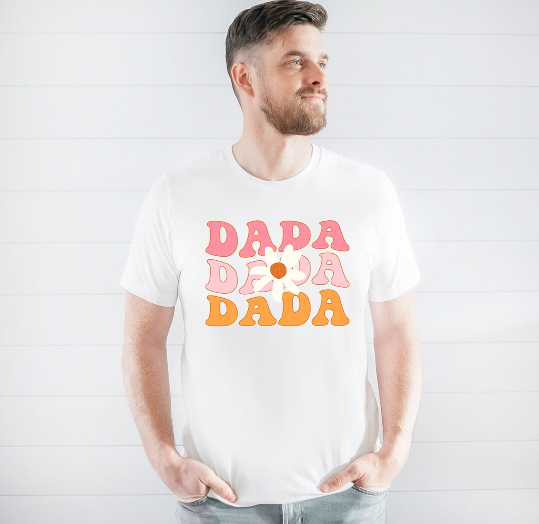 Dada Shirt Daisy Dad Tee Retro Dad Shirt Trendy Dad Tshirt Fathers Day ...