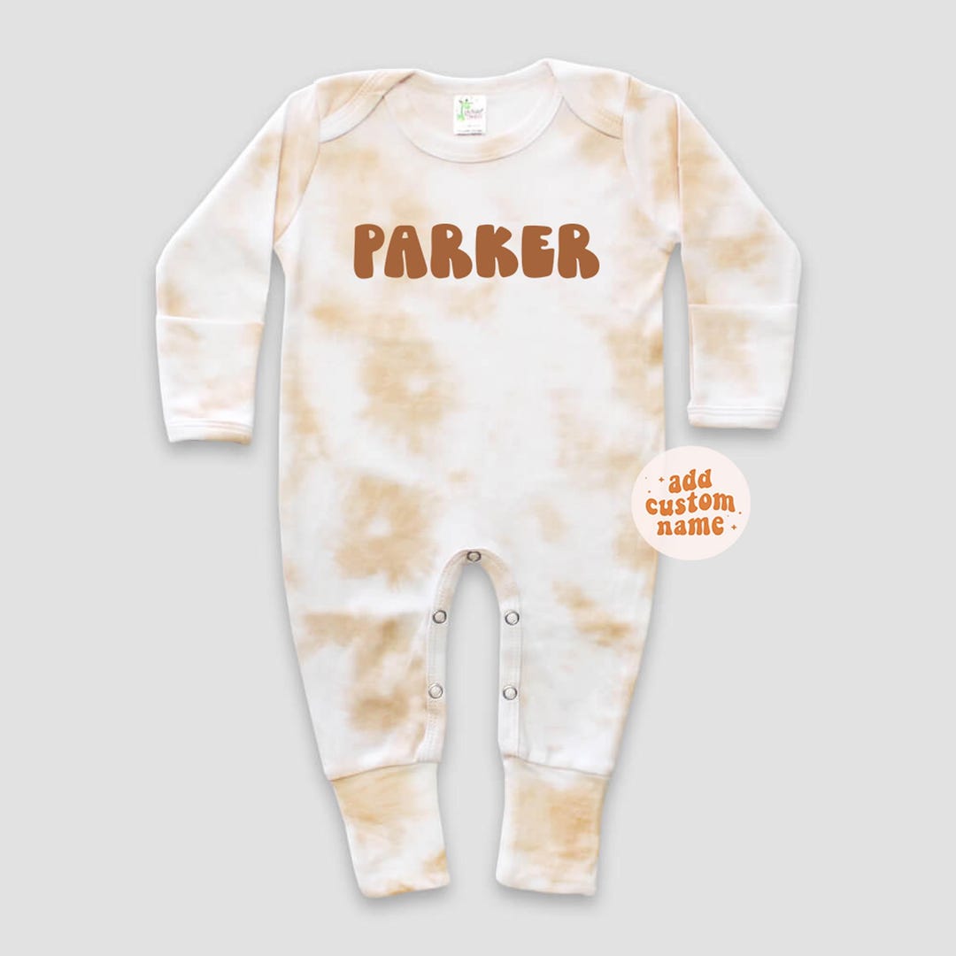 Custom Name Baby Pajama Personalized Newborn Gift Baby Footed Pajamas ...