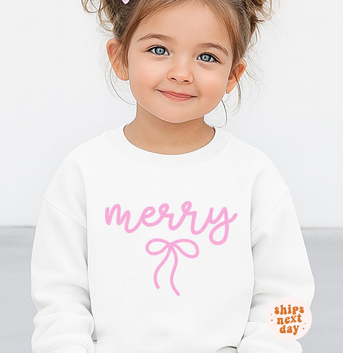 Kids Merry Sweatshirt Merry Christmas Sweatshirt Girls Christmas ...