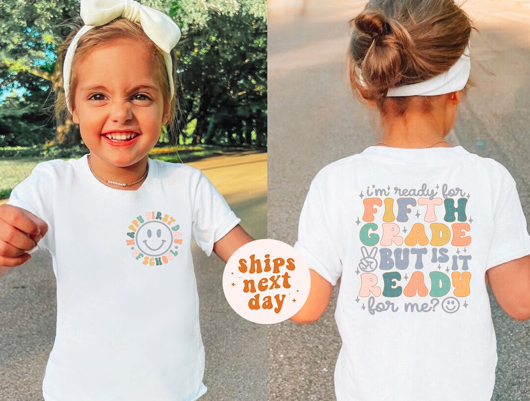Fifth Grade Shirt Back to School Shirt 5th Grade First Day of School ...
