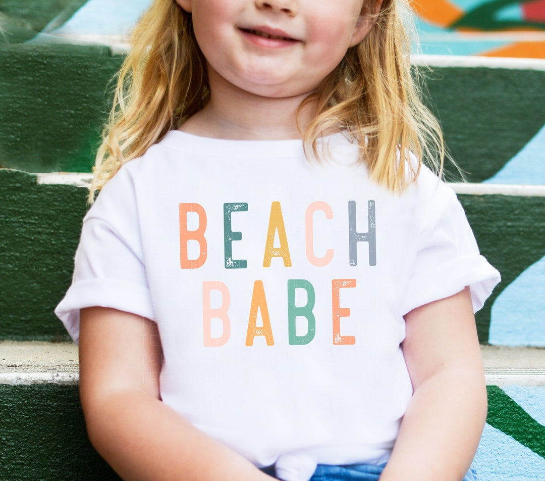 Beach Babe Shirt Summer Vacation Shirt Toddler Tee Kids Beach Tshirt ...