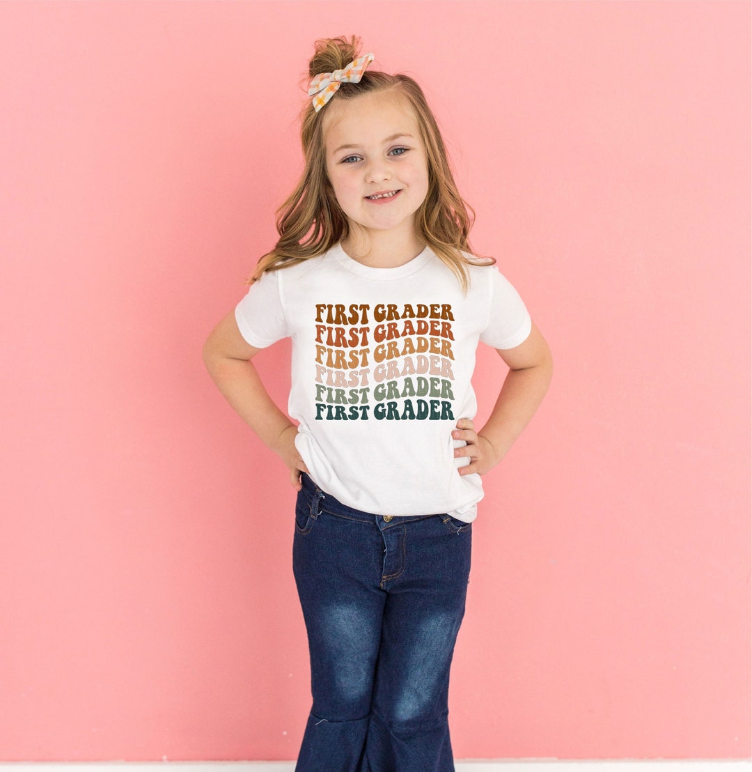 First Grader Shirt,fall Back to School Shirts,1st Grade,first Grade Tee ...