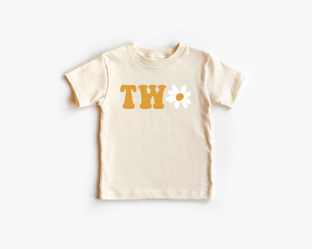 TWO Shirt Daisy 2nd Birthday Shirt Second Birthday Shirt Birthday Party ...