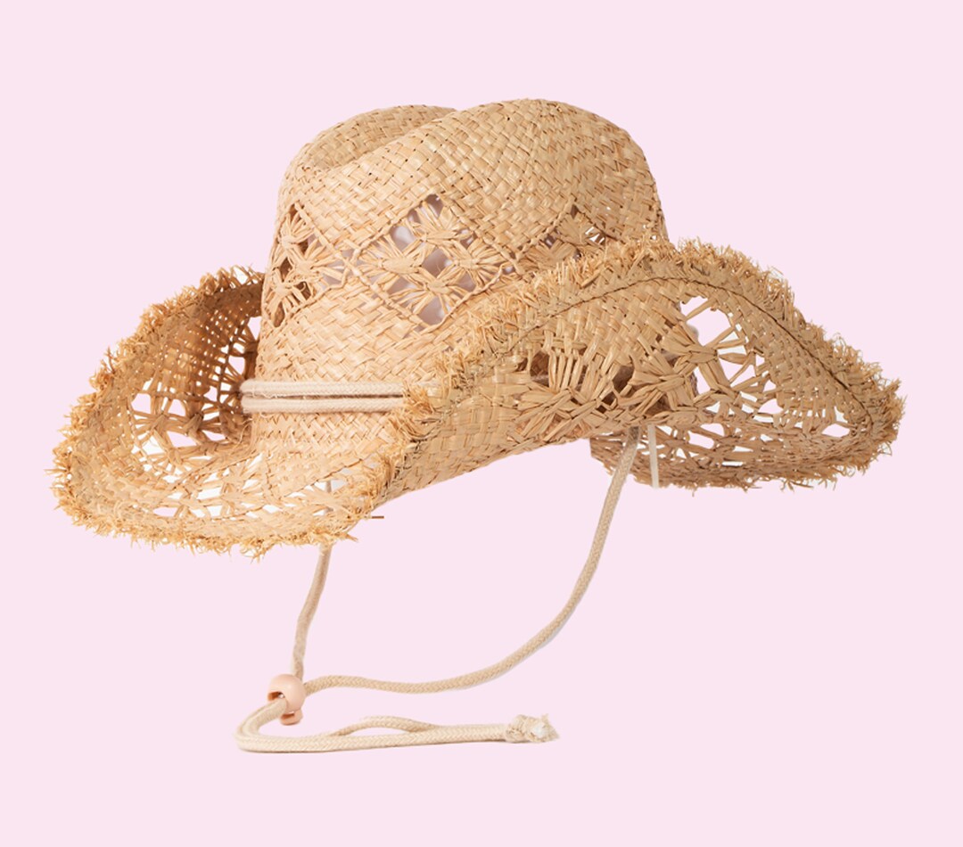 Straw Cowboy Hat Cowgirl Hat Coastal Cowgirl Hat Summer Cowboy Hats ...