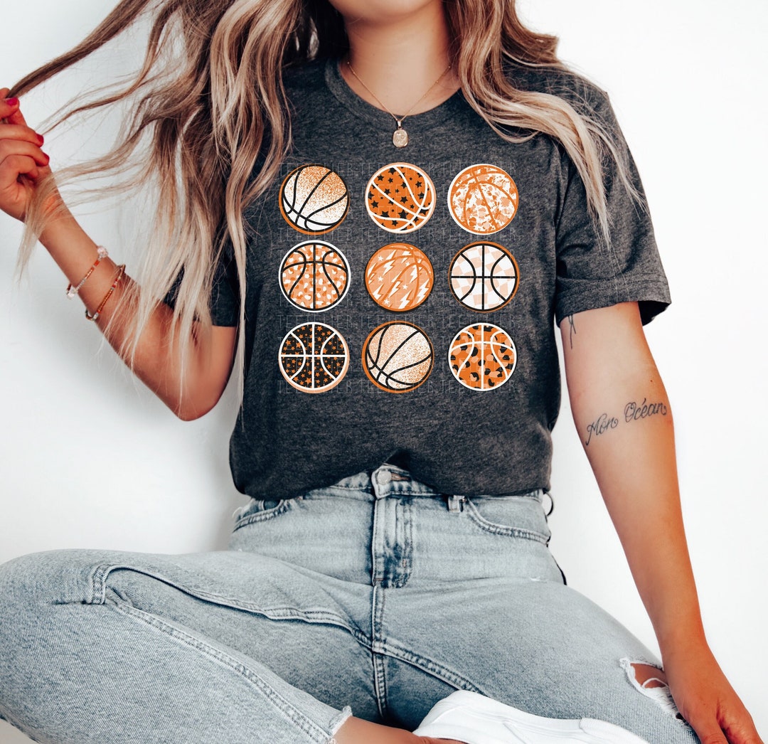 Basketball Shirt Basketballs T-shirt Game Day Tee Basketball Tshirt ...