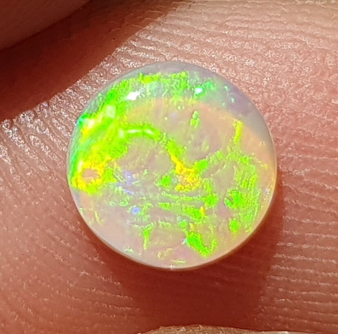 0.6ct Australian Opal- Grey Opal- Natural Solid Opal- Lightning Ridge ...