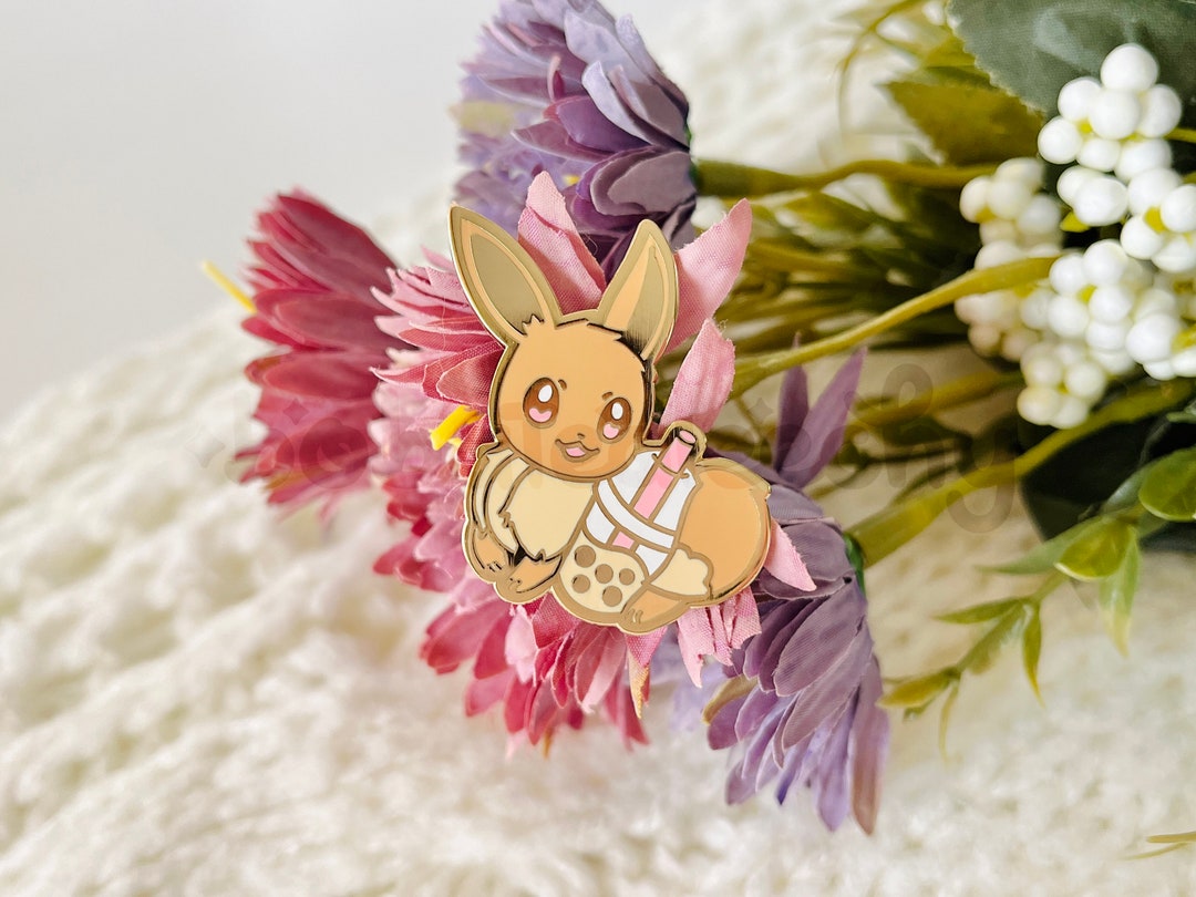 Eevee Boba | Hard Enamel Pin - Etsy
