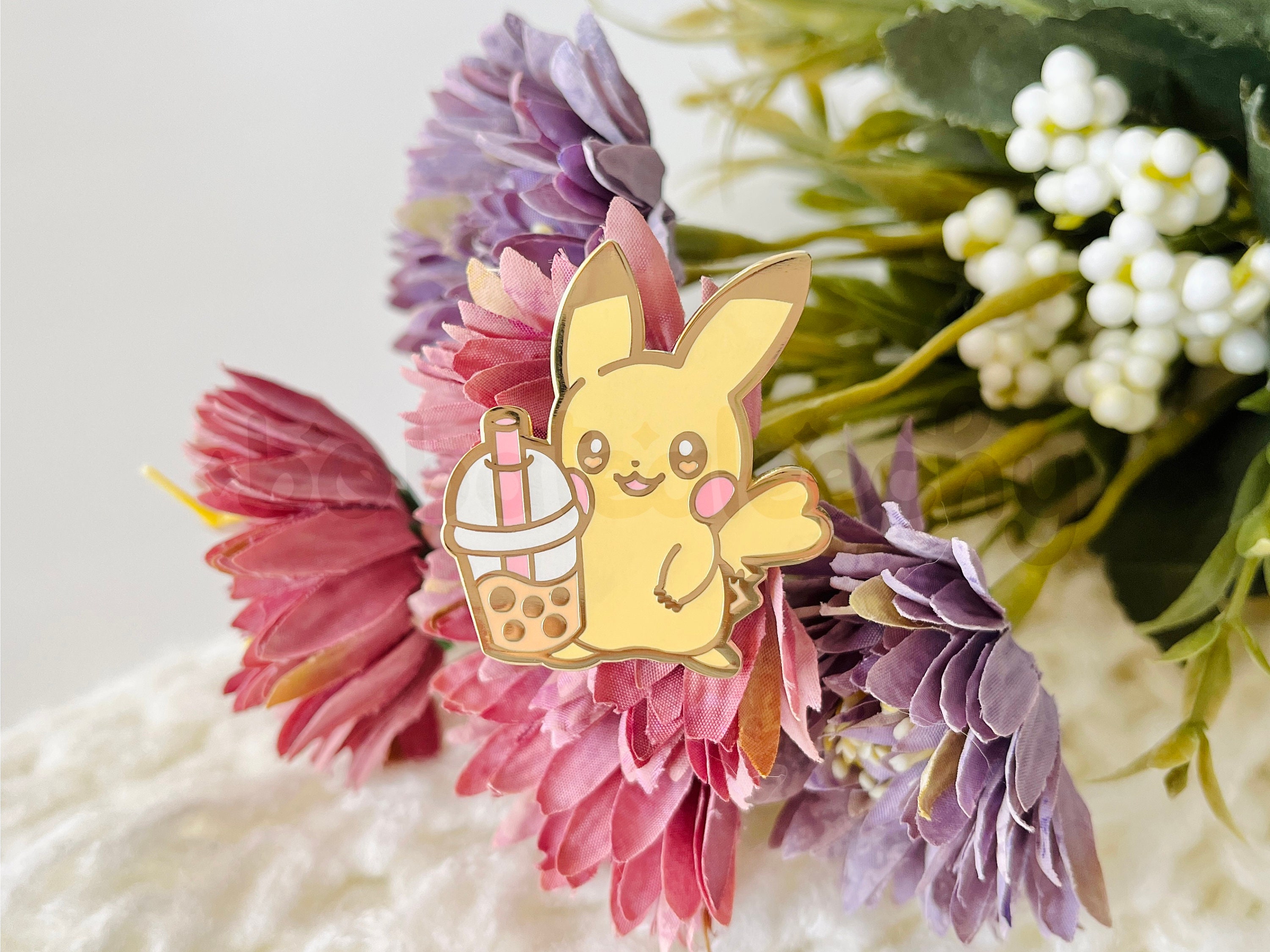Pikachu Holding A Rose