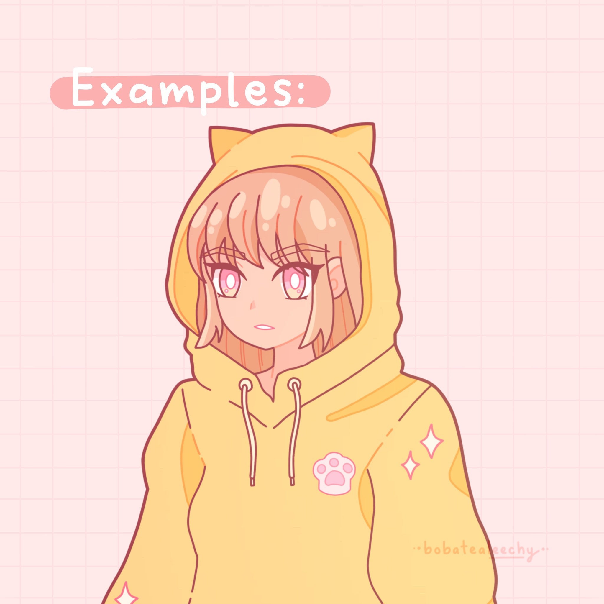 Anime Character Commissions Anime OC Character Design | Etsy