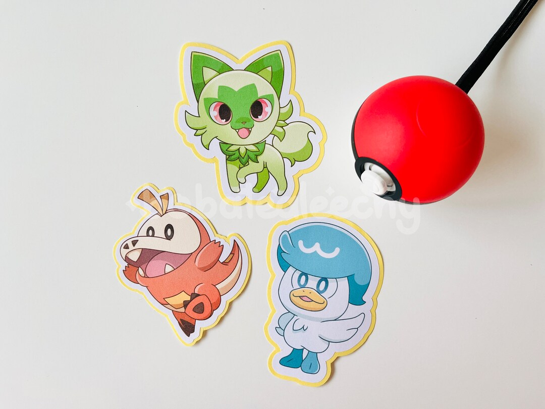 Paldea Starter Stickers X3 Pack - Etsy