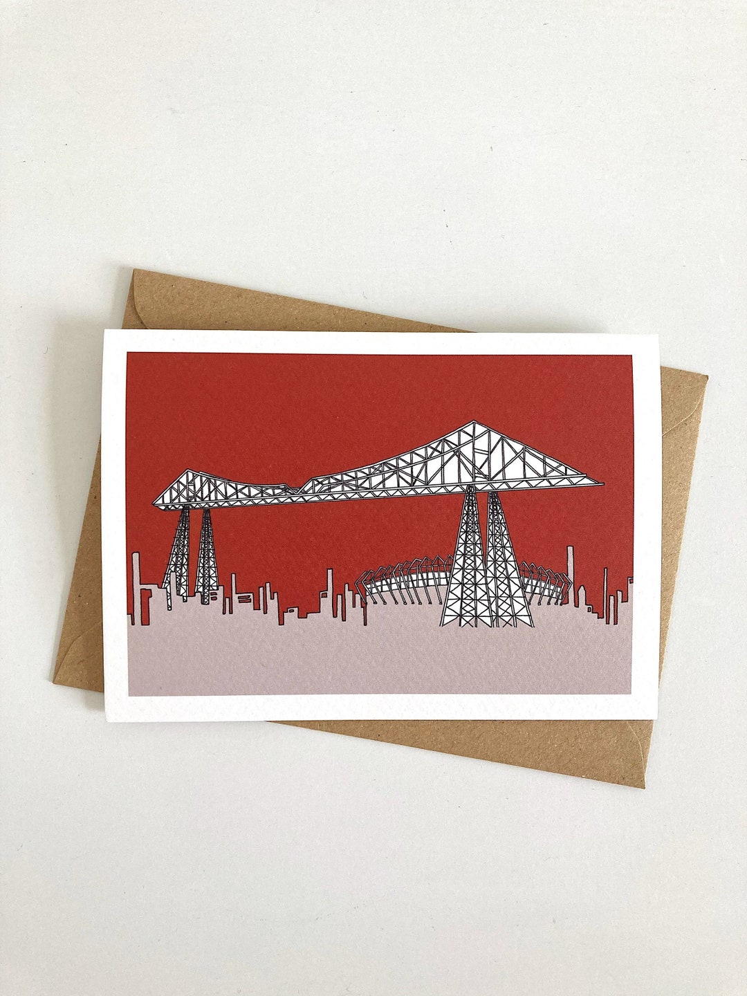 Transporter Bridge Middlesbrough, Teesside Greetings Card - Etsy.de