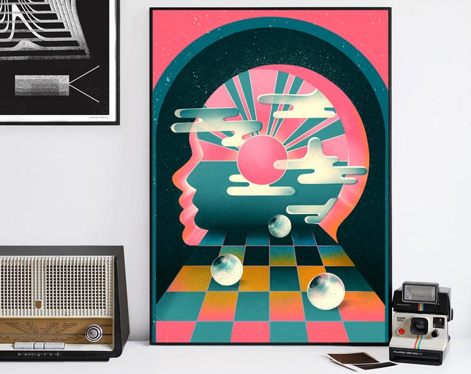 WATCHING / WAITING Illustration • Poster • High Quality Giclee Print - Etsy