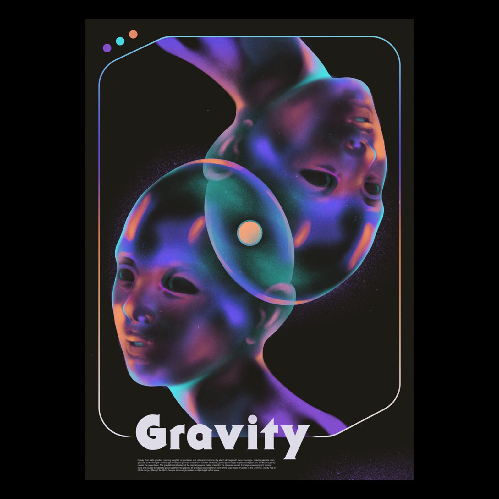 GRAVITY Illustration Poster High Quality Giclee Print - Etsy