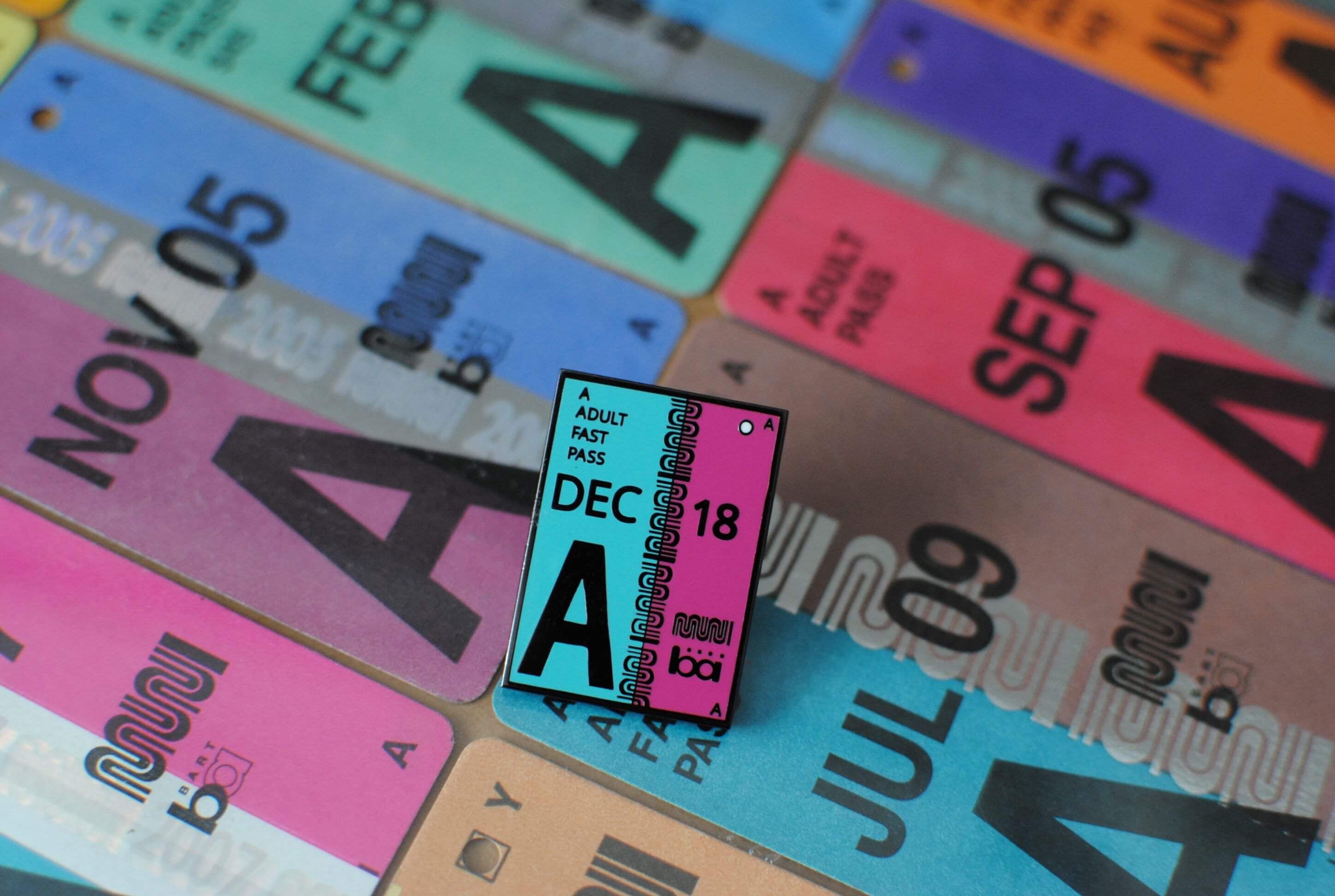 San Francisco SFMTA Muni Fast Pass Pin - Etsy