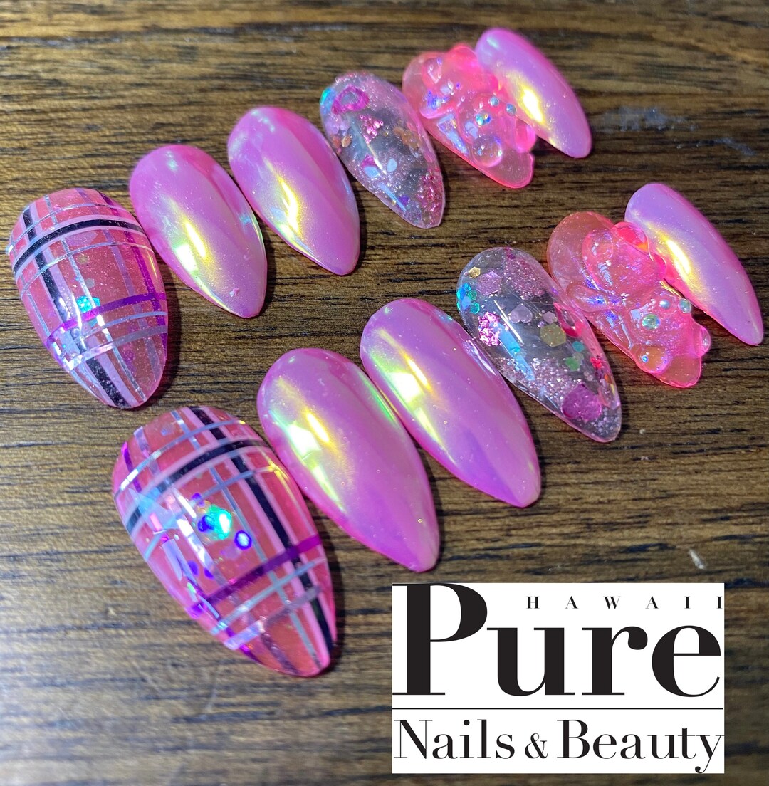 Press-on Nails With Japanese Gel - Etsy