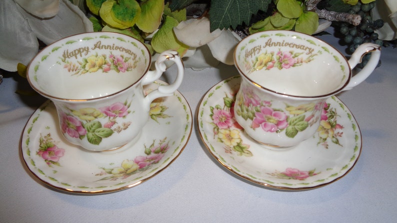 Royal Albert Flower of the Month Happy Anniversary Special Edition in ...