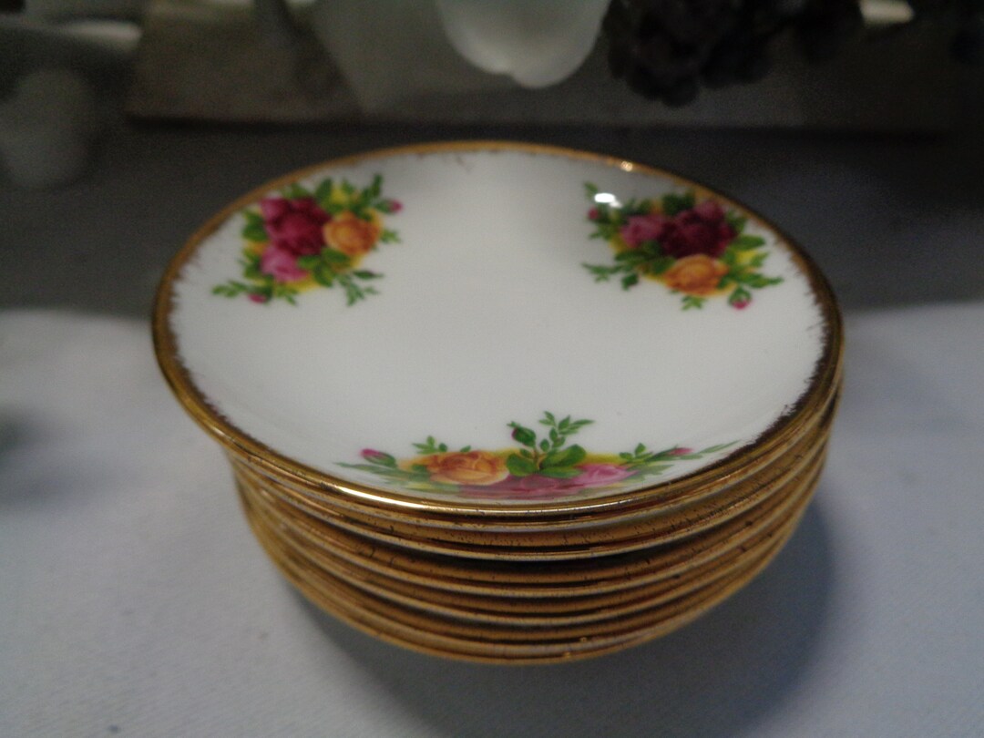 Royal Albert Old Country Roses Set of 6 Receipt Plates in Beautiful ...