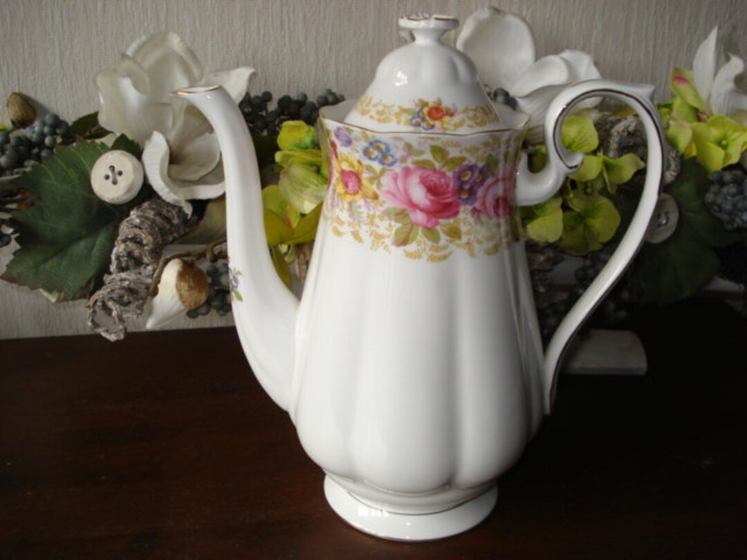 Royal Albert Serena Large Coffee Pot, Like New - Etsy